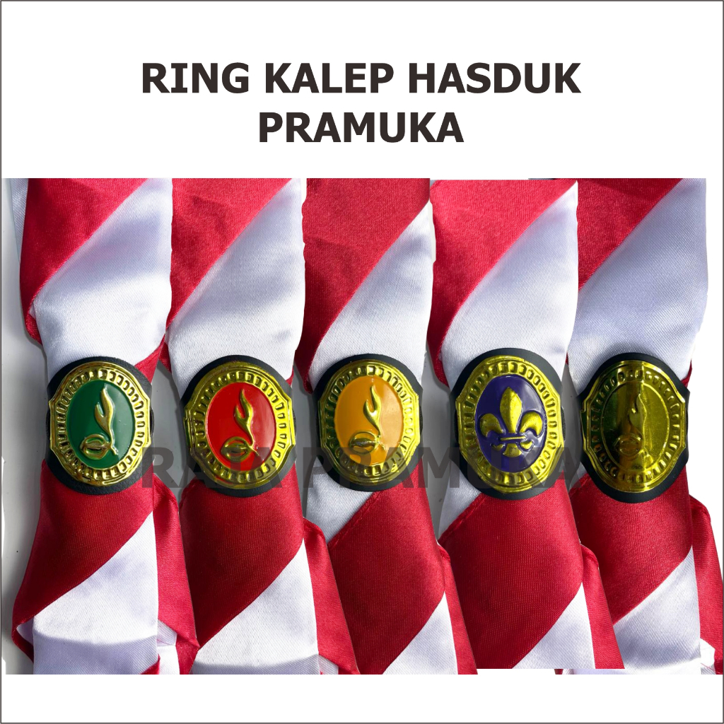 Jual Ring Kacu Pramuka Kolong Hasduk hijau merah Kuning Siaga ...