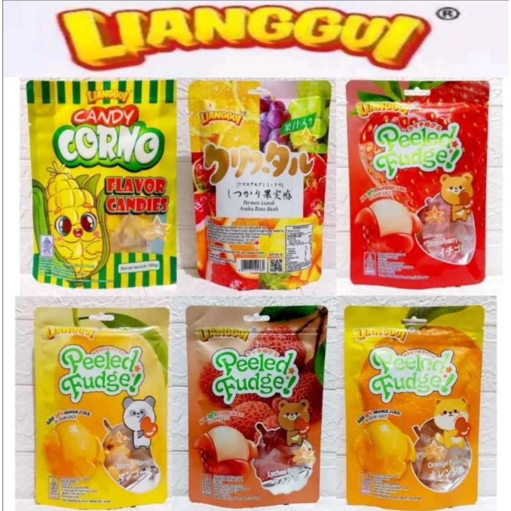 Jual Lianggui Permen Buah Jelly Kupas Rasa Buah Mangga Jeruk Lychee ...