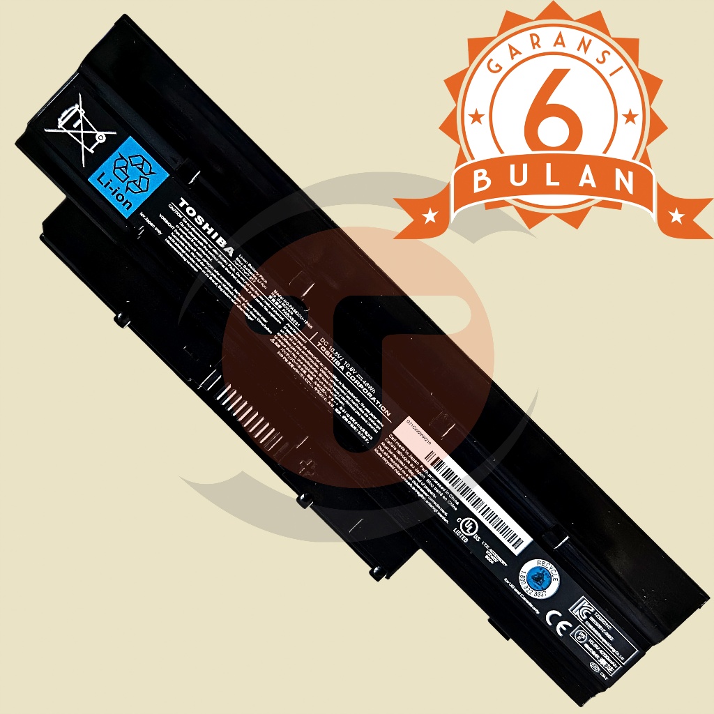 Jual Baterai Laptop Toshiba NB520 NB525 NB550 Portege T215 T230 PA3820U 6 CELL Black | Shopee ...