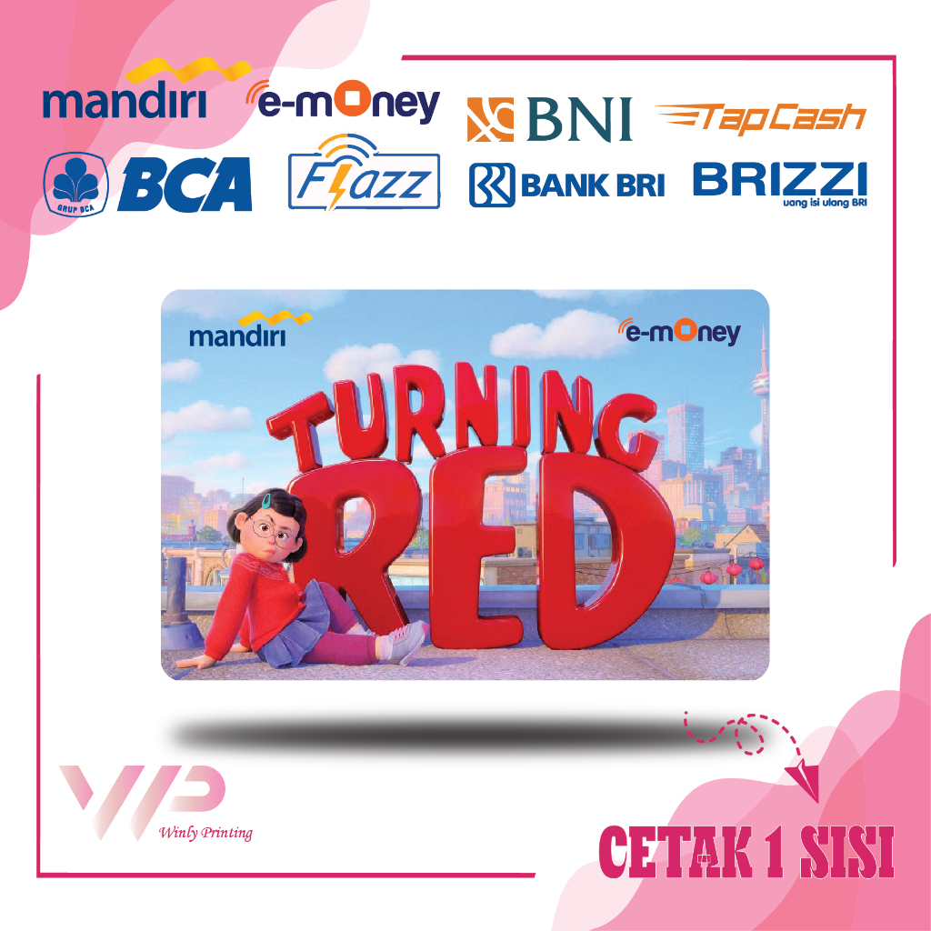 Jual KARTU EMONEY KARTUN ANIME DISNEY TURNING RED MEI LIE POSTER KARTUN ...