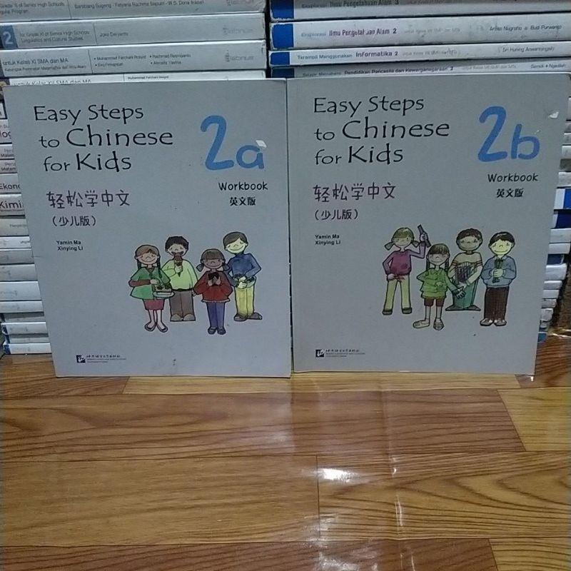 Jual PAKET 2 PCS BUKU Bekas Easy steps to Chinese for kids WORKBOOK 2A ...