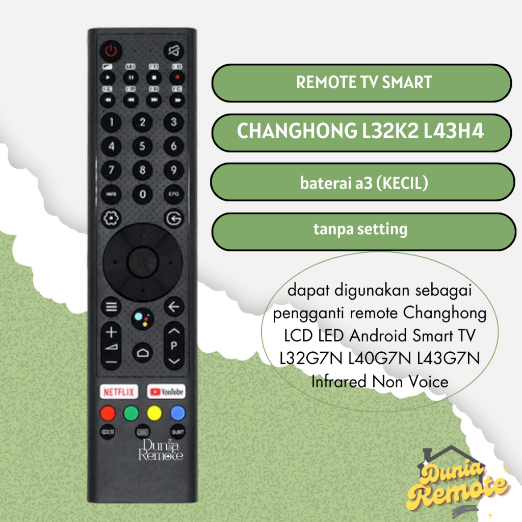 Jual Remot Remote TV CHANGHONG SMART TV Android Infrared LCD LED ... Jual Remot Remote TV CHANGHONG SMART TV Android Infrared LCD LED ...