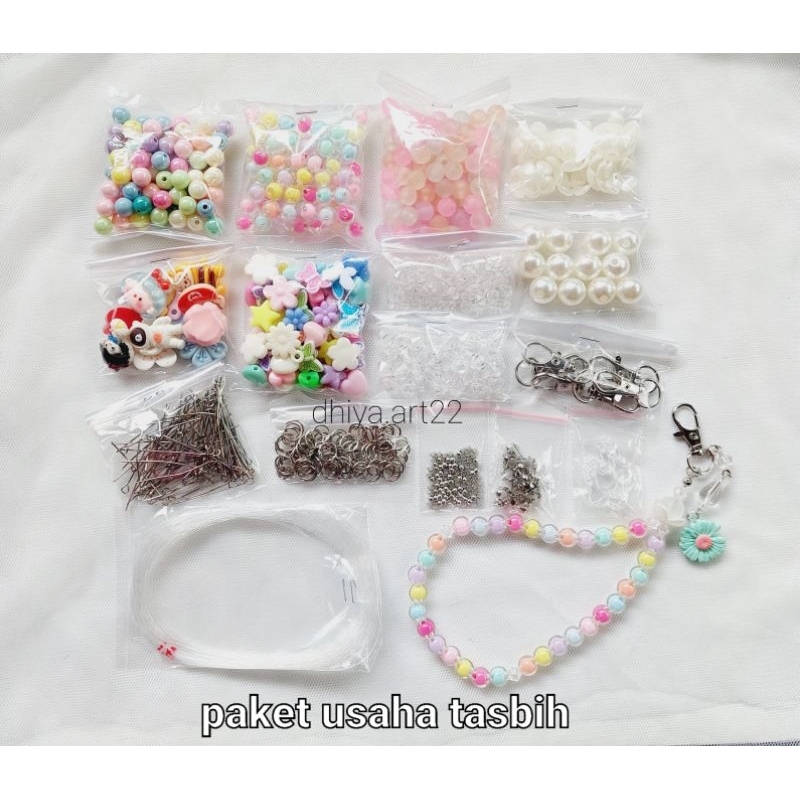 Jual Paket bahan DIY meronce tasbih (TANPA TASBIH) | Shopee Indonesia