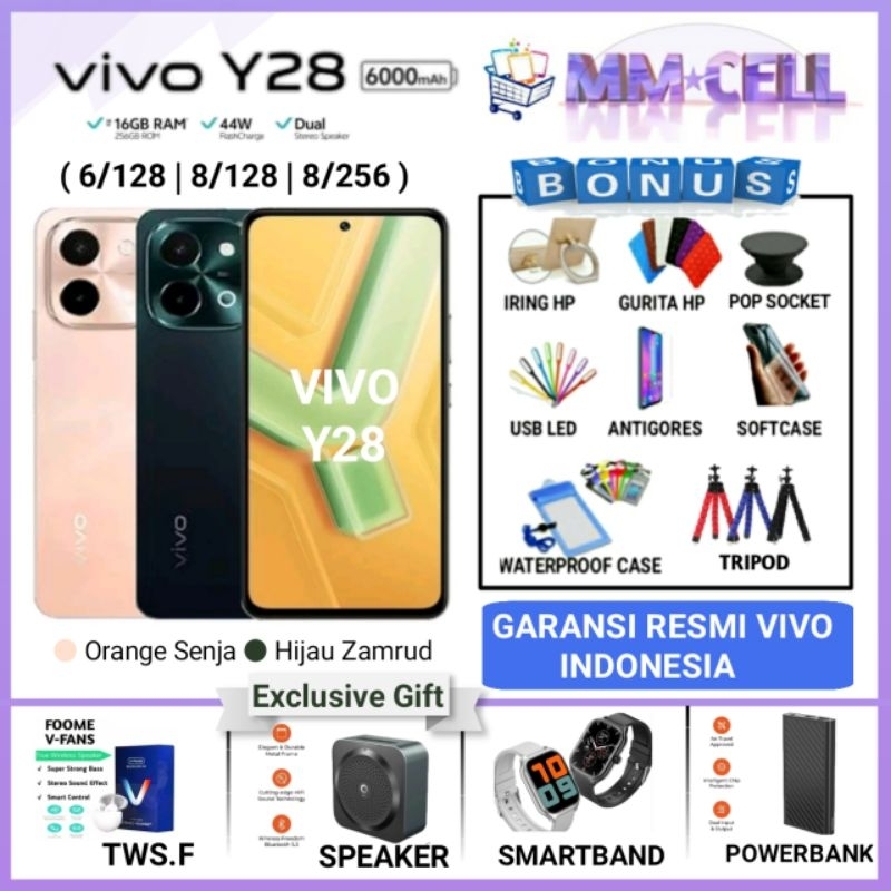 Jual VIVO Y28 NFC 6 128 VIVO Y28 8 128 VIVO Y28 8 256 GB GARANSI