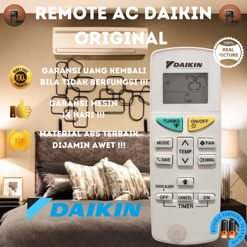 Jual Remote Remot AC DAIKIN ORIGINAL ASLI | Shopee Indonesia