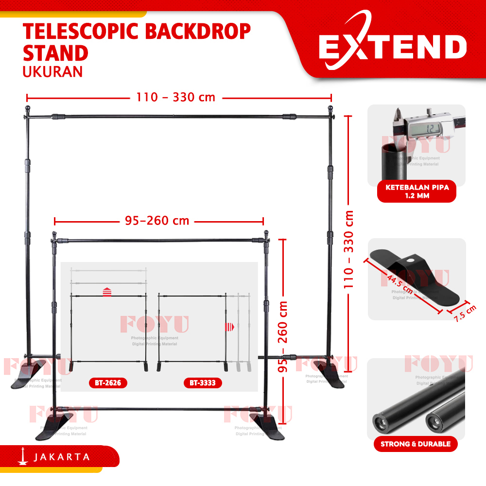 Jual Stand Standing Display Jumbo Banner Backdrop Background Pipa ...