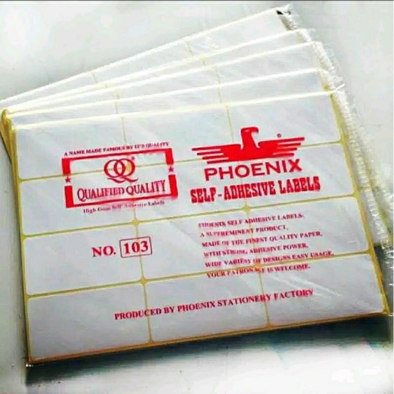 Jual Label Harga Label Undangan Sticker Phoenix - Label Nama Kertas ...