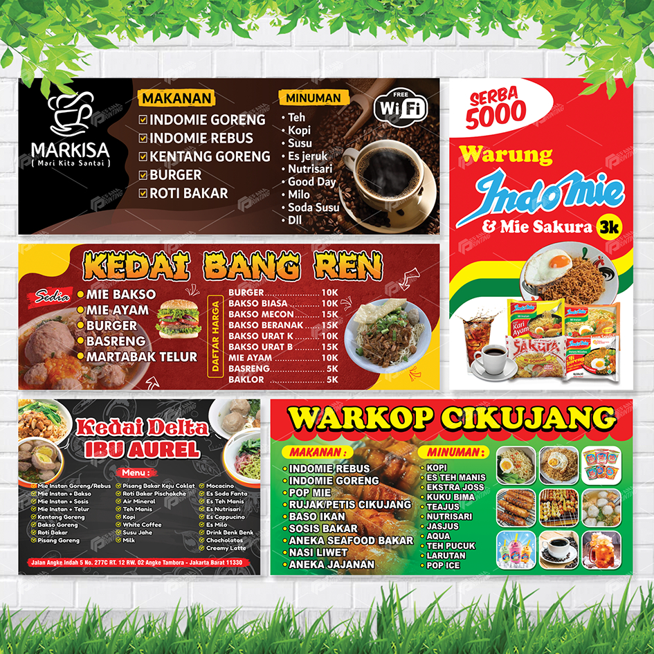 Jual Spanduk Banner Warkop Proses hanya 1 hari Jadi | Shopee Indonesia