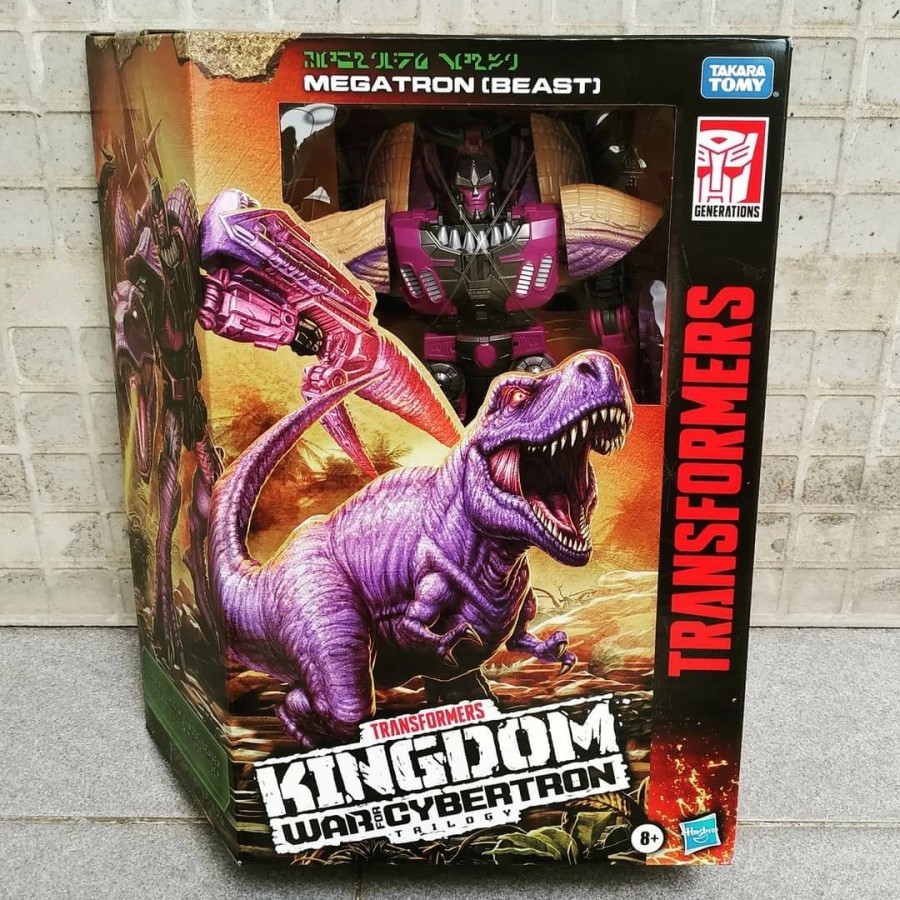 Jual HASBRO TRANSFORMERS WFC KINGDOM MEGATRON BEAST LEADER CLASS T-REX | Shopee Indonesia