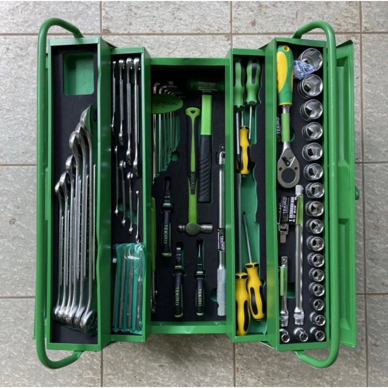 Jual Tekiro tool box set 66 kotak mekanik alat perkakas kunci sock sockset | Shopee Indonesia