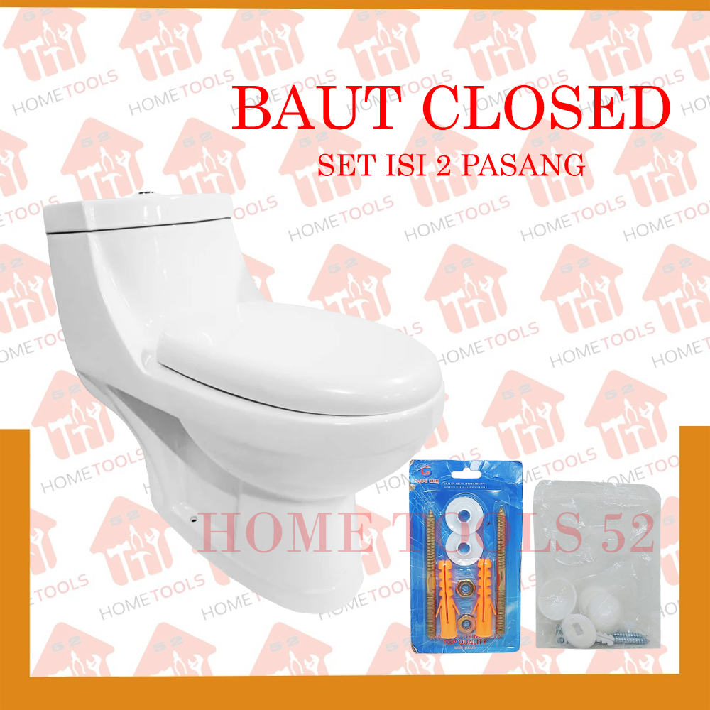 Jual Baut Closet Baut + Viser Set Isi 2 Pasang Closet Duduk | Shopee ...