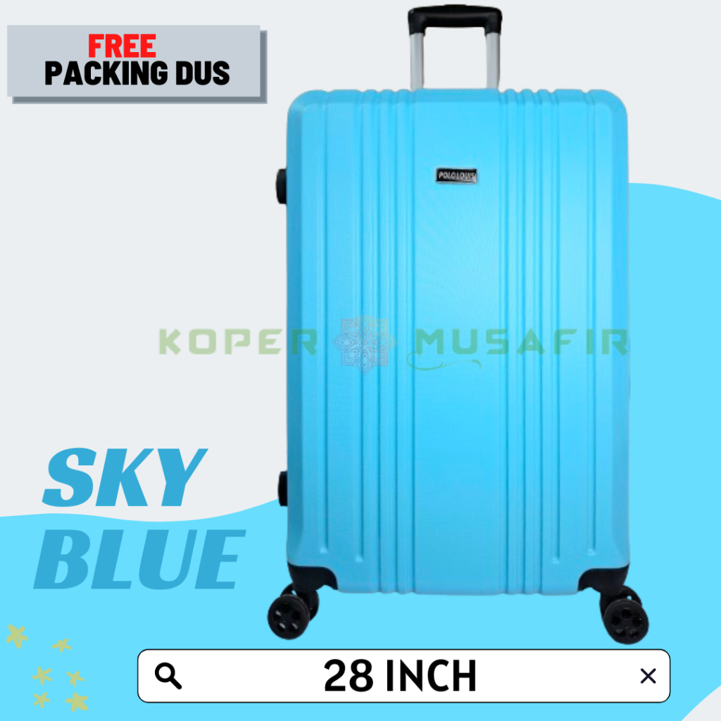 Jual Koper Hardcase ABS POLO LOUIS ORI 6174 28 INCH FREE PACKING DUS ...