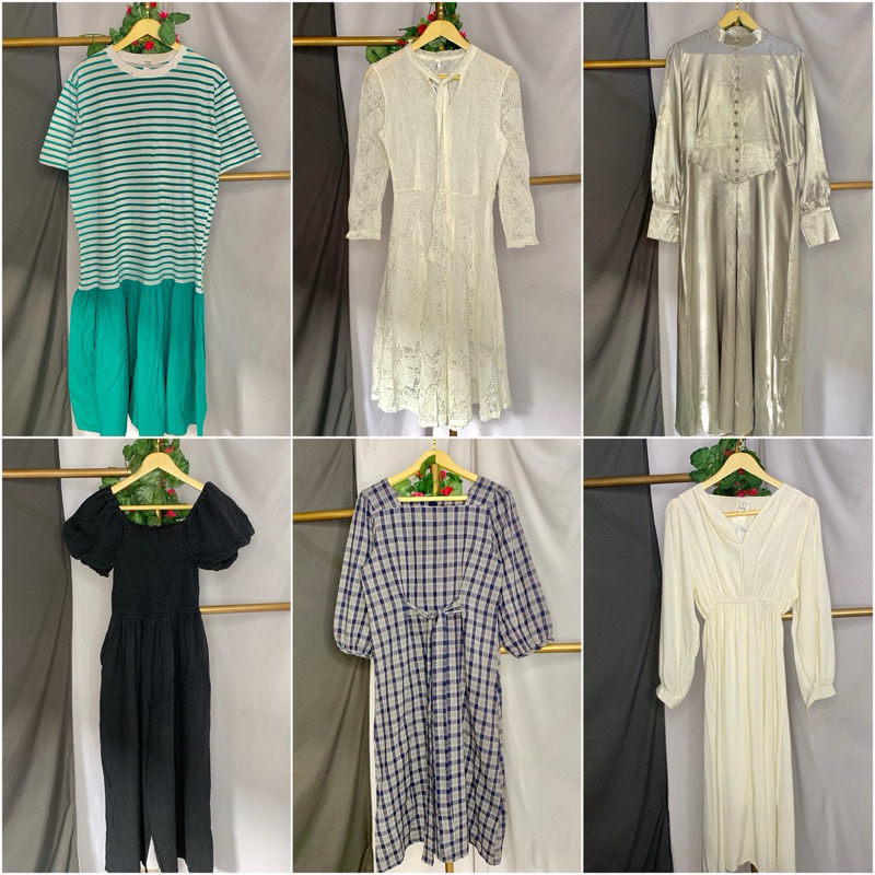 Jual COD | Dress Gamis Midi Maxi Long Premium (2) | Shopee Indonesia