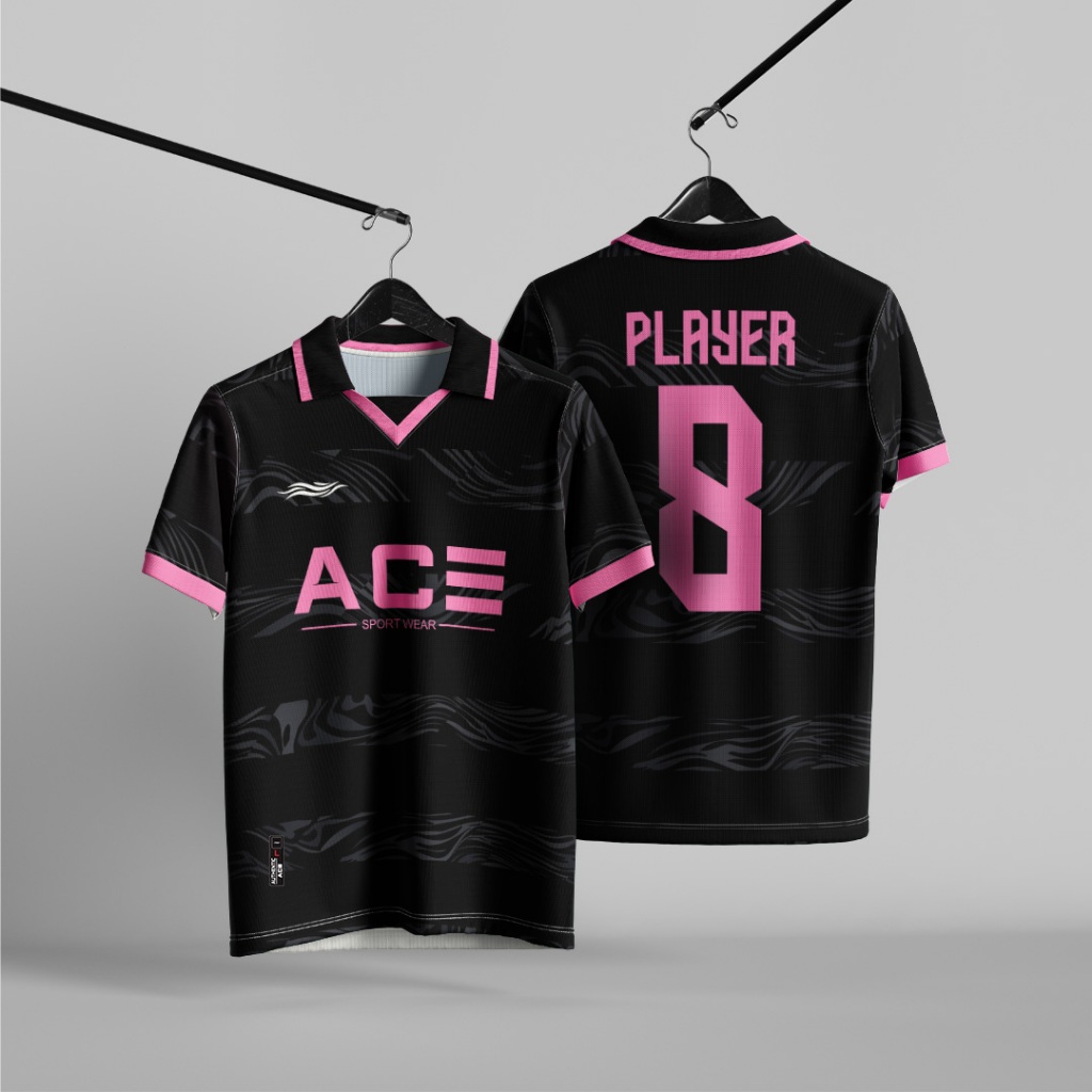 Jual Jersey Futsal Setelan | Jerset Sepak Bola Hitam Bermotif Harga ...