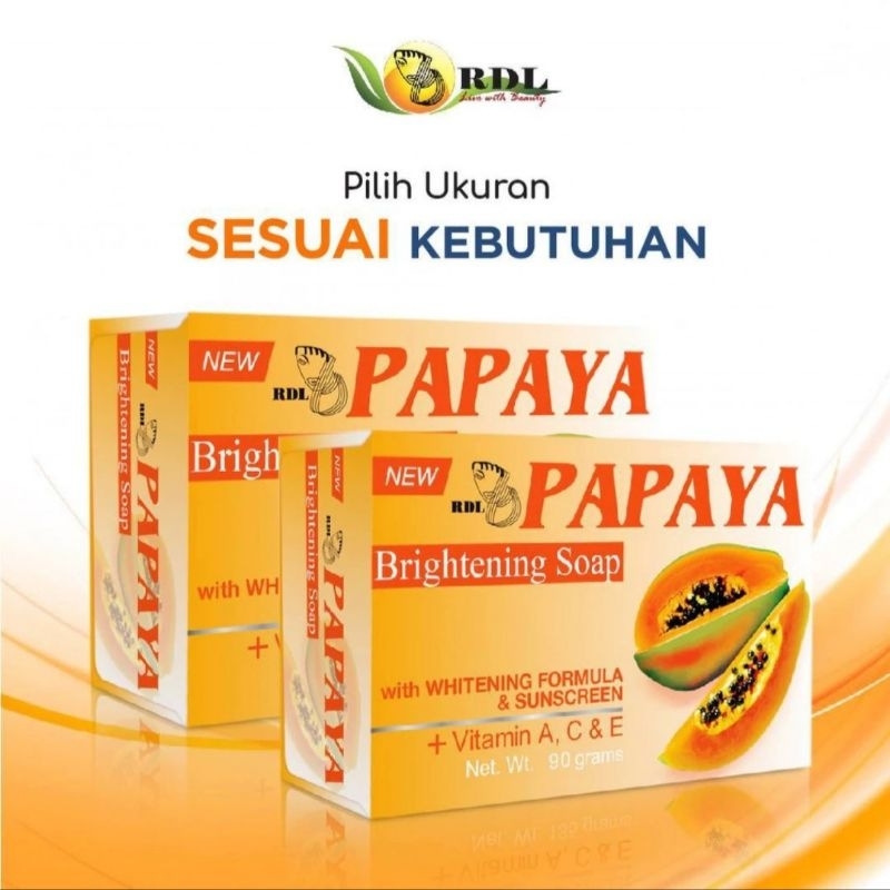 Jual RDL PAPAYA BRIGHTENING SOAP / SABUN PAPAYA RDL SOAP ORIGINAL ...