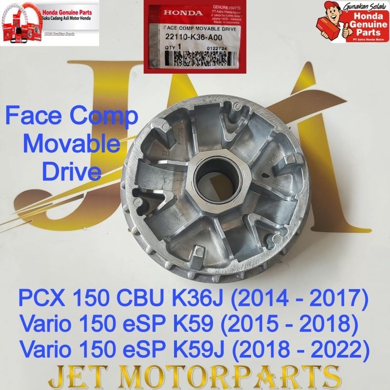 Jual 22110K36A00 Face Comp Movable Drive Rumah Roller PCX 150 CBU Vario ...