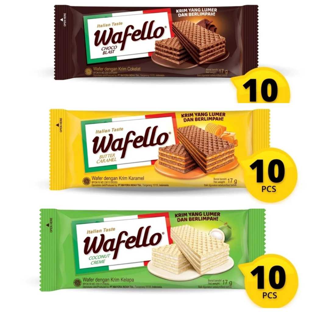 Jual ROMA WAFELLO WAFER RENCENG ISI 10 PCS | Shopee Indonesia
