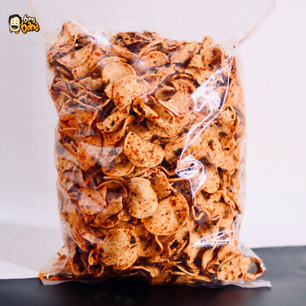 Jual 450gram Bakso Goreng Coin Pedas Daun Jeruk Bang Bana Basreng Bumbu ...