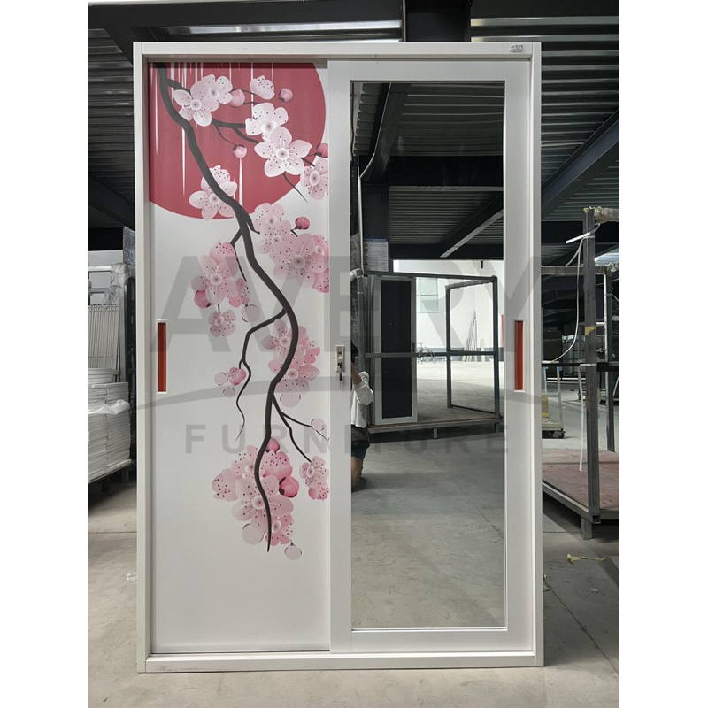 Jual Lemari Baju Sliding Besi Sakura - Lemari Baju Sliding - Almari ...