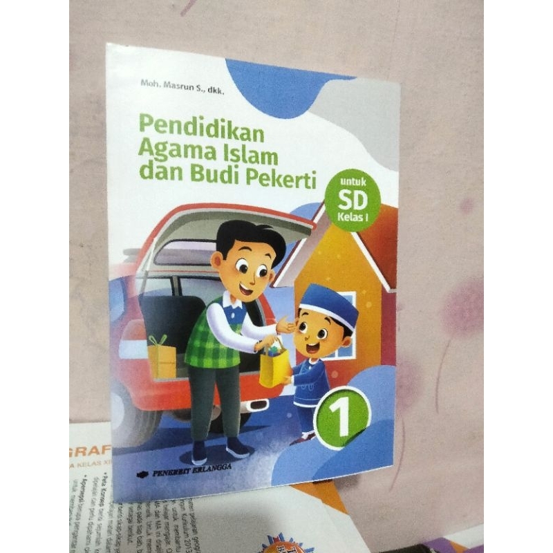 Jual buku agama Islam kelas 1/I sd mi Erlangga kurmer kurikulum merdeka ...