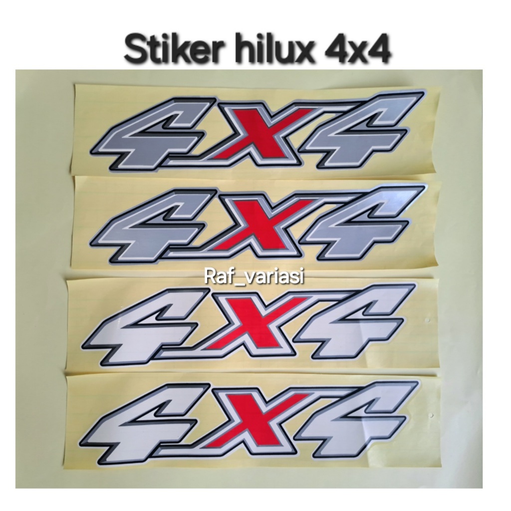 Jual Stiker Hilux 4x4 / stiker toyota hilux 4x4 | Shopee Indonesia