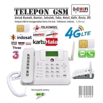 Jual Telepon GSM Wifi Hotspot Rumah Kantor Telp Telpon Telephone Fwt ...