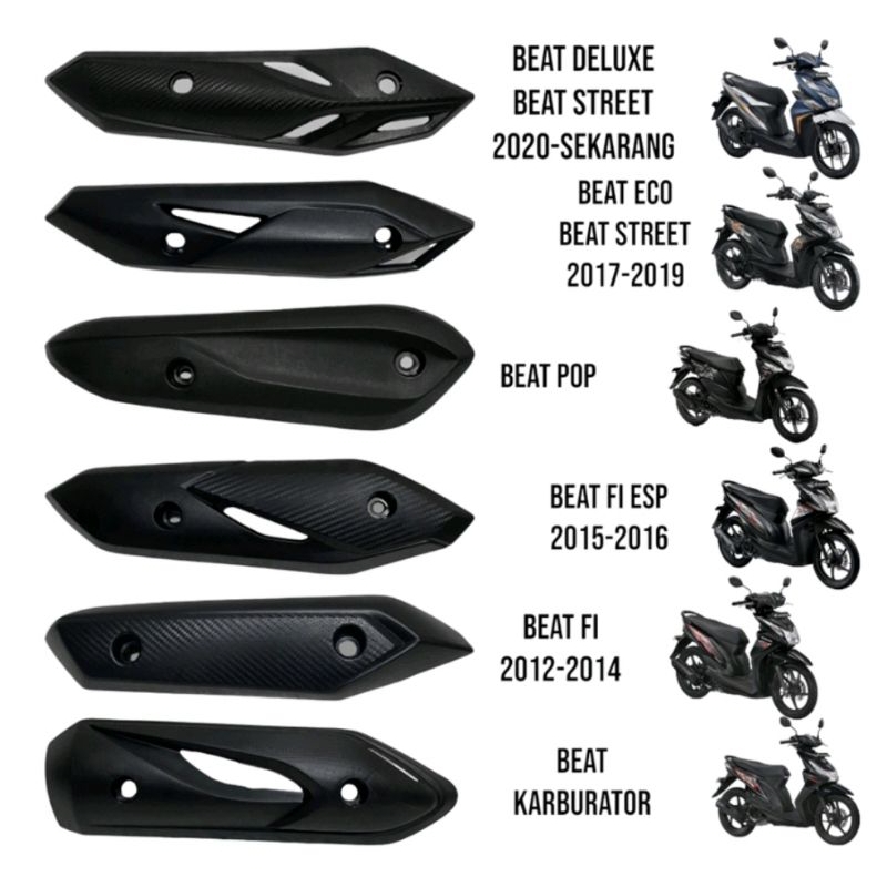 Jual SIAP KIRIM cover tutup knalpot honda beat fi cover pelindung ...