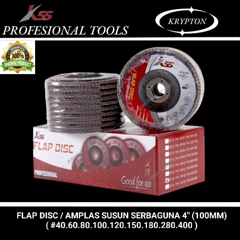 Jual K55 flap disc amplas susun serbaguna 4" original | Shopee Indonesia