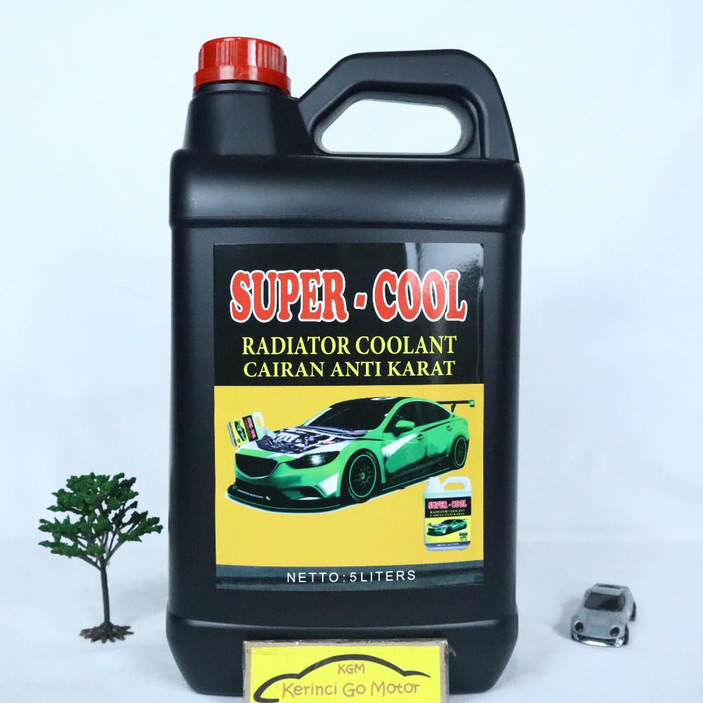 Jual Super Cool Merah 5 Liter Air Radiator Coolant Cairan Pendingin ...
