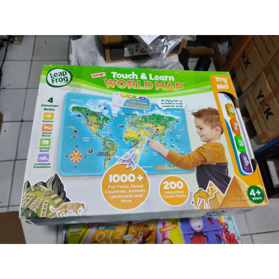 Jual Original leap frog leapfrog touch and learn world map - Mainan ...