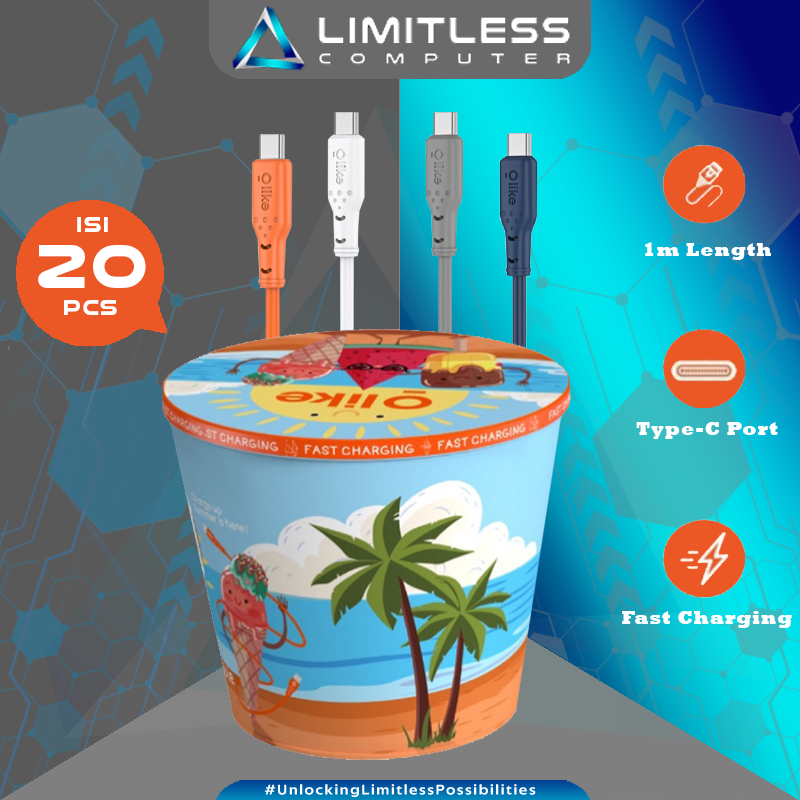 Jual Olike D311 NEW 1M Colorful Data Charging Cable 1 Box Isi 20 Pcs ...