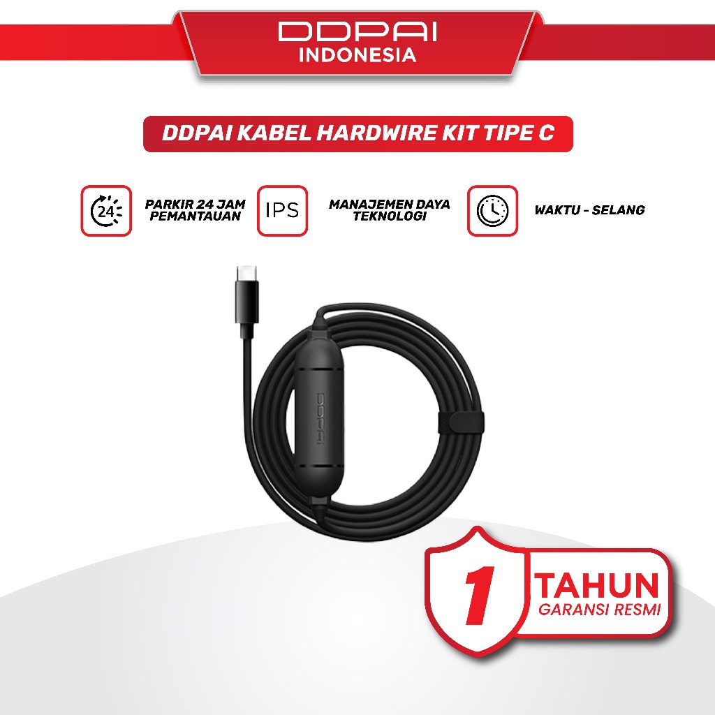 Jual DDPAI Type-C MICRO Car Charger Hard Wire Kit fuse type For Mini ...