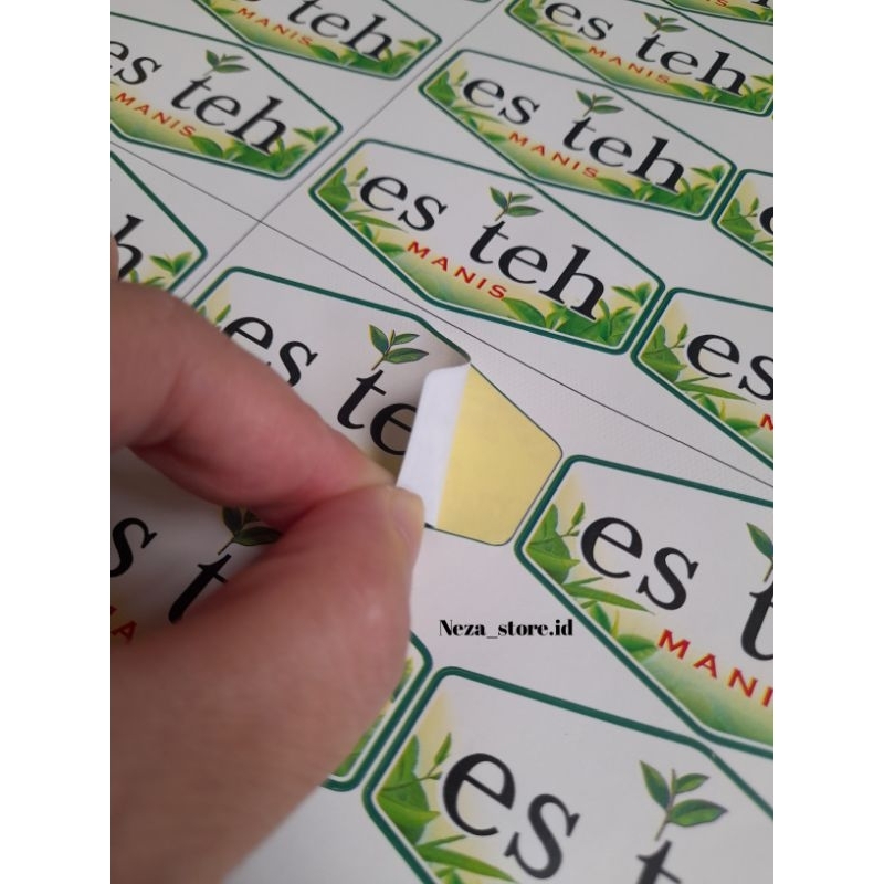 Jual sticker label cup es teh manis | Shopee Indonesia