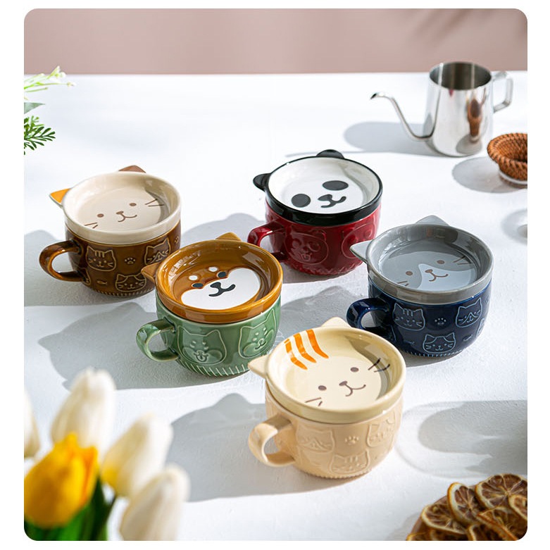 Jual Gelas Keramik Kucing Klasik Ceramic Mug Lucu Hadiah Mug Hadiah ...