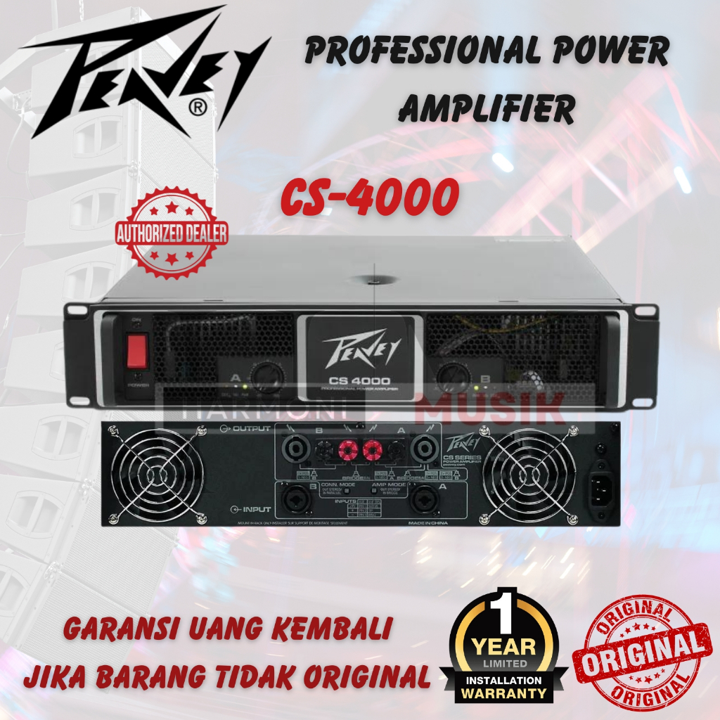 Jual Power Peavey Cs4000 2-Channel Power Amplifier Peavey CS-4000 ...