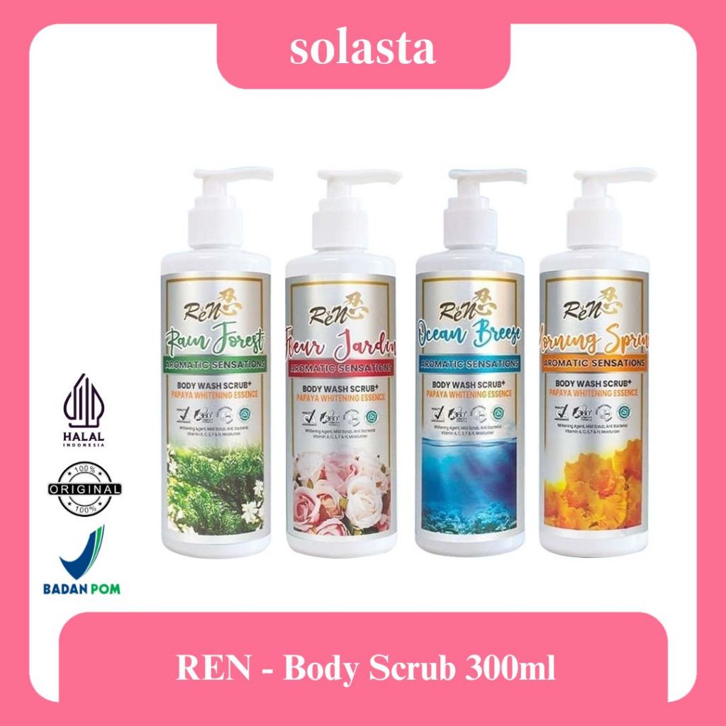 Jual Solasta - REN BODY SCRUB 300ML | Shopee Indonesia