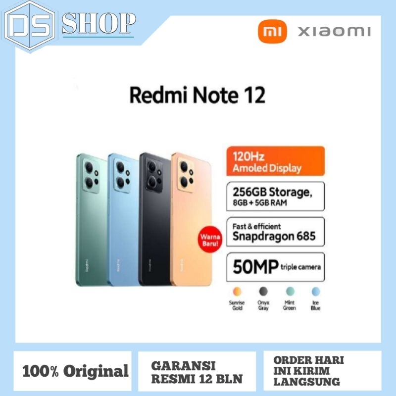 Jual Xiaomi Redmi Note 12 8/256GB (Garansi Resmi 1 Tahun) | Shopee ...