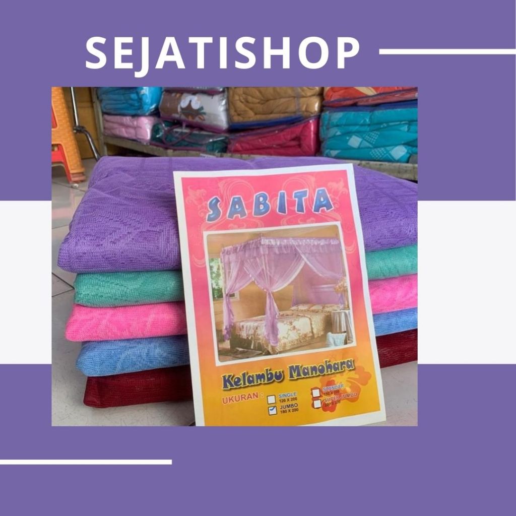 Jual Kelambu Motif Sabita Jumbo Ukuran 180x200 | Shopee Indonesia