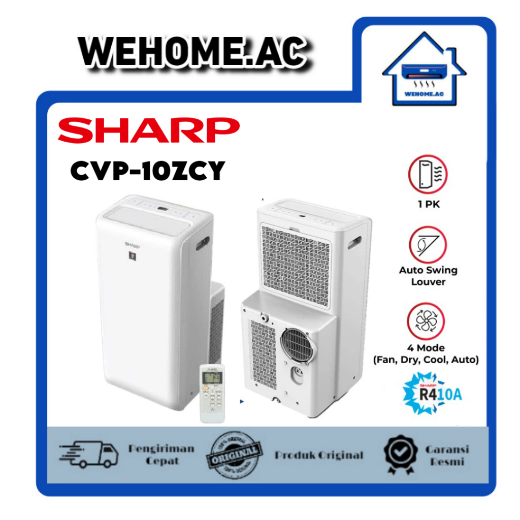 Jual AC Portable Sharp CVP10ZCY AC Sharp Portable 1 PK | Shopee Indonesia