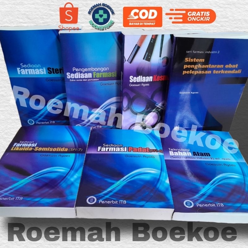 Jual BUKU GOESWIN AGOES SERIES SEDIAAN FARMASI, STERIL, BAHAN ALAM, PADAT, LIKUIDA, KOSMETIK ...