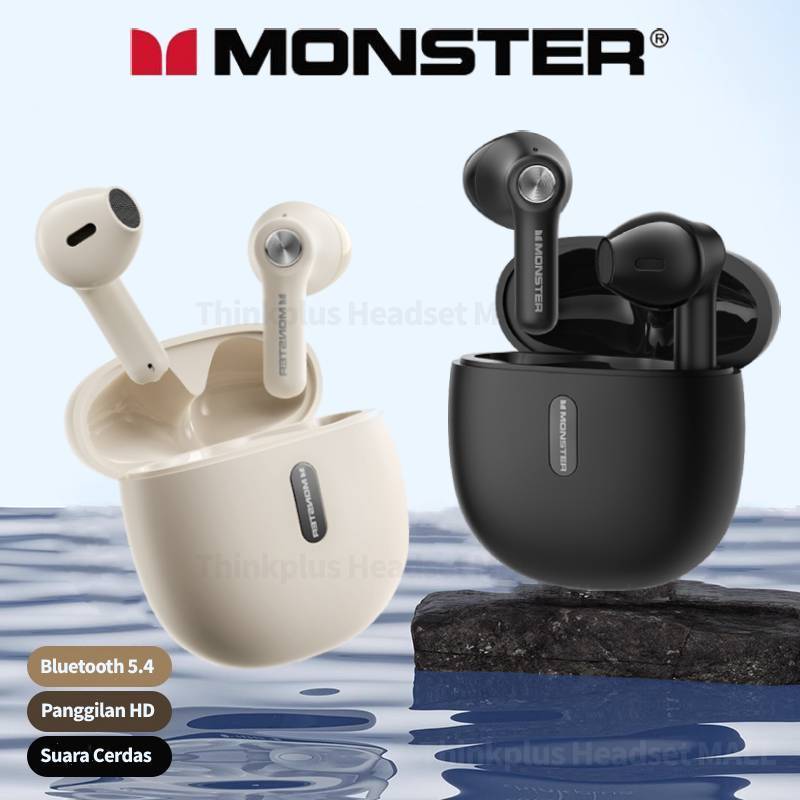 Jual Monster N-Lite 207 TWS Earphone Bluetooth 5.4 Headset Wireless In ...