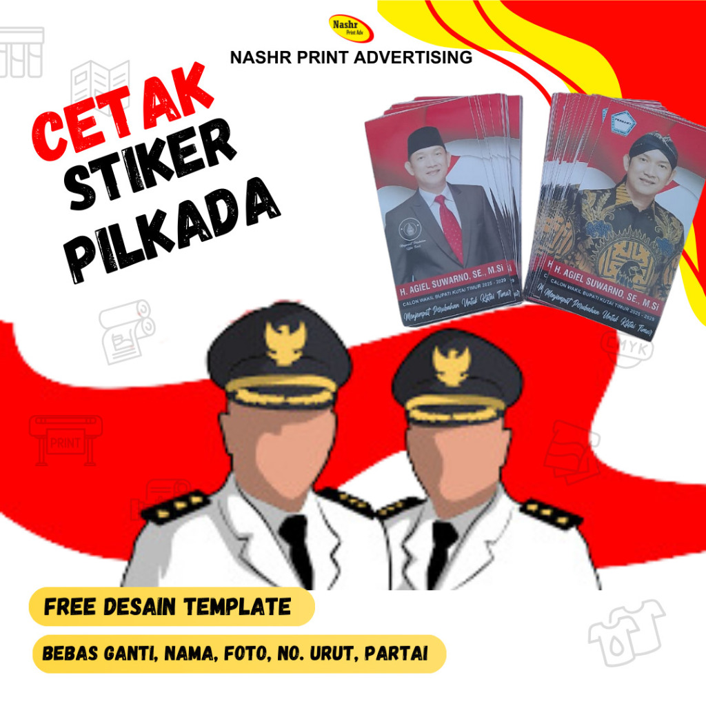 Jual STIKER PILKADA 2024 MURAH I KARTU NAMA PILKADA I STIKER PEMILU ...