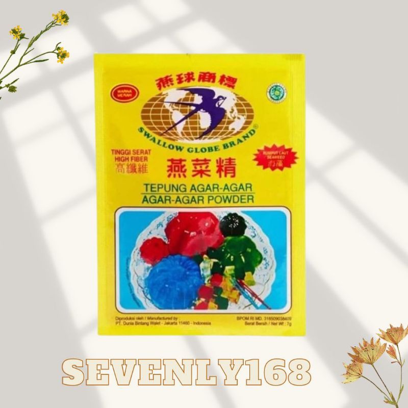 Jual Agar agar double swallow sun sachet 7 gram / Agar agar powder cap ...