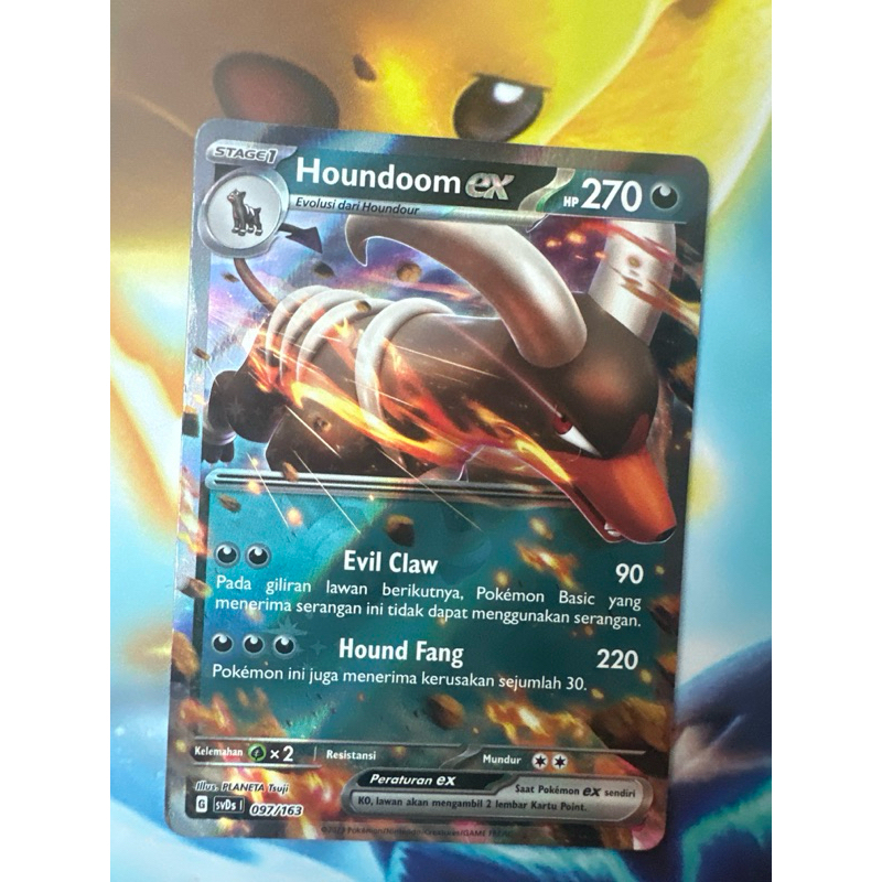 Jual Kartu pokemon Houndoom ex SVDS TCG Indonesia | Shopee Indonesia