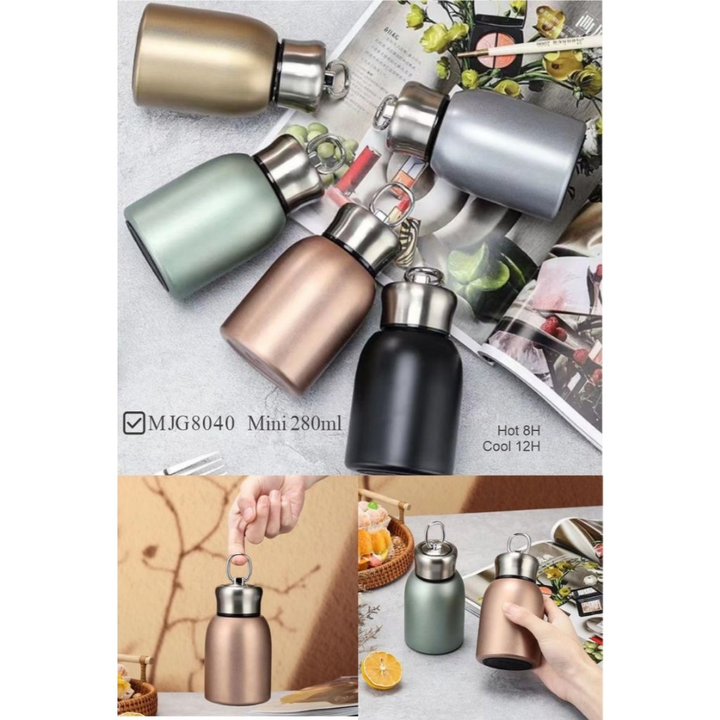 Jual tumbler mini 280ml botol air minum stainles Mug Mini 280ml Polos Mug Portable Tahan Panas ...