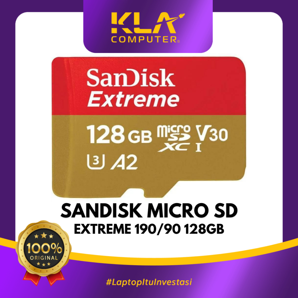 Jual Sandisk Extreme MicroSD 128GB 190MB/s Extreme MicroSDHC 128GB UHS-I | Shopee Indonesia