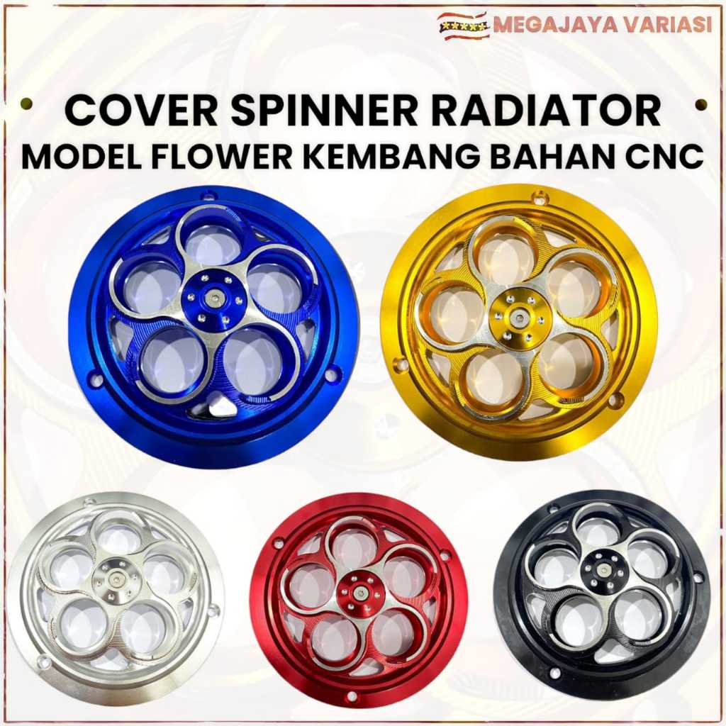 Jual Cover fan spinner vespa sprint model kembang full cnc PNP all ...