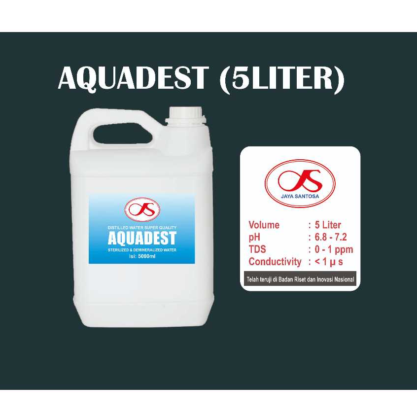 Jual Aquades / Aquadest / Akuades / Air Suling / Distilled Water 5 ...
