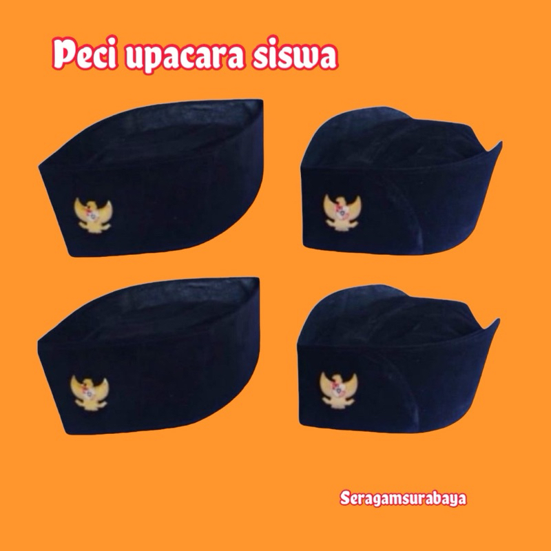 Jual Peci Upacara / Paskibra Scarf Merah Upacara Pin Burung Garuda ...