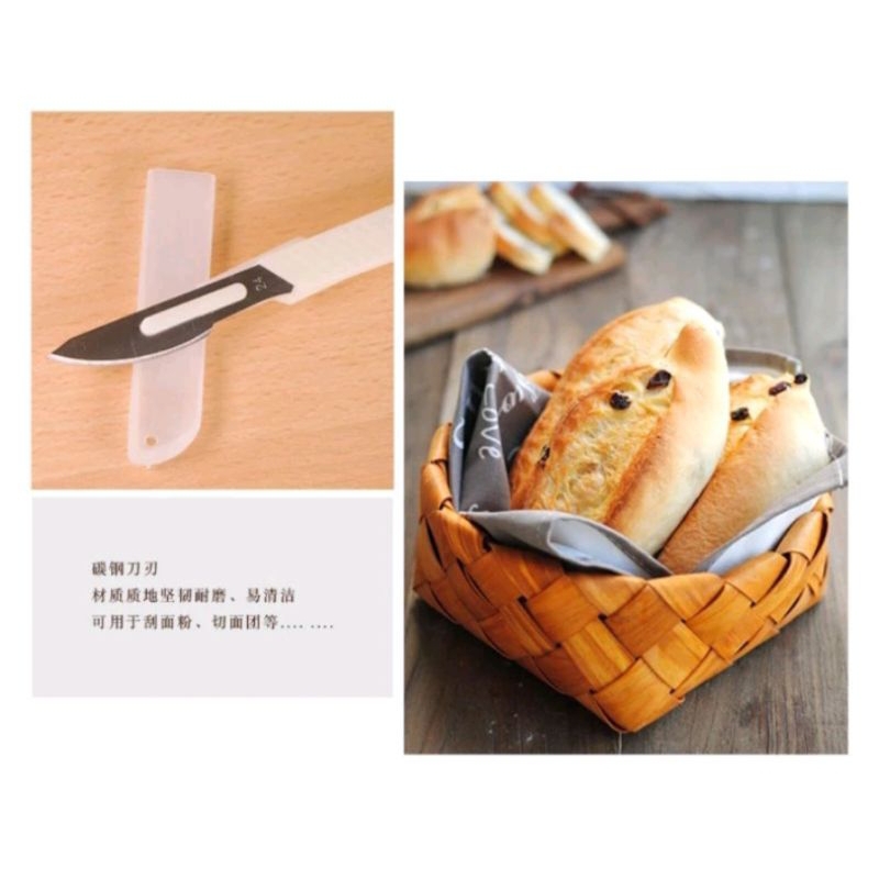 Jual Pisau Silet Roti Scoring Lame Sourdough Bread Knife Bread Cutter ...
